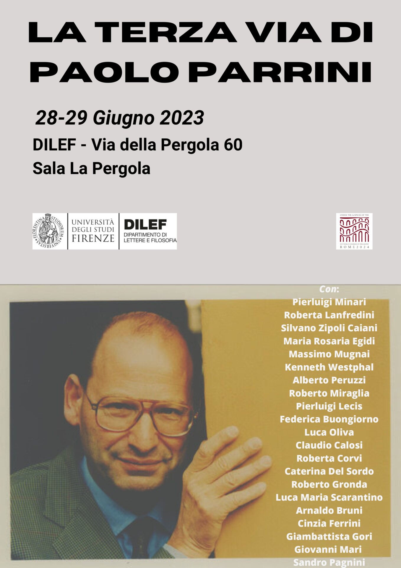 LA TERZA VIA DI PAOLO PARRINI - WCP 2024